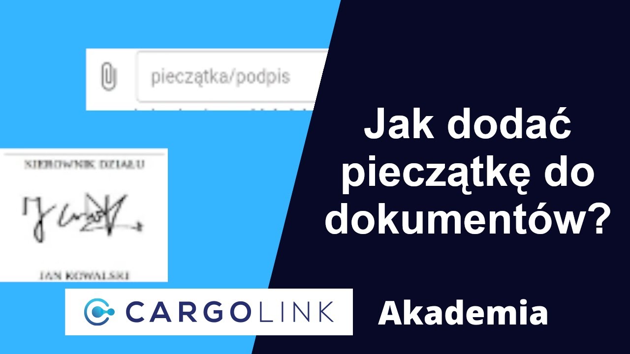 Pieczątka i podpis na dokumencie PDF - YouTube