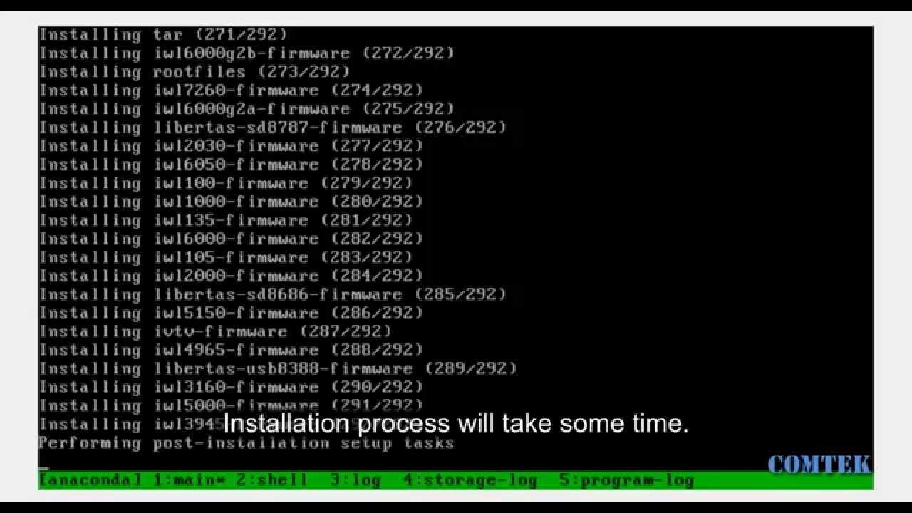 How to setup cent os 7 in text mode - YouTube