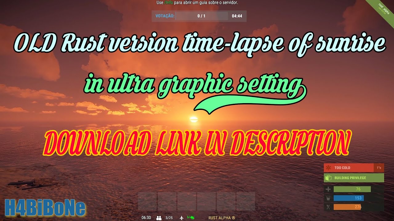 OLD Rust version time-lapse of sunrise | Devblog-116 DOWNLOAD 2020 link ...