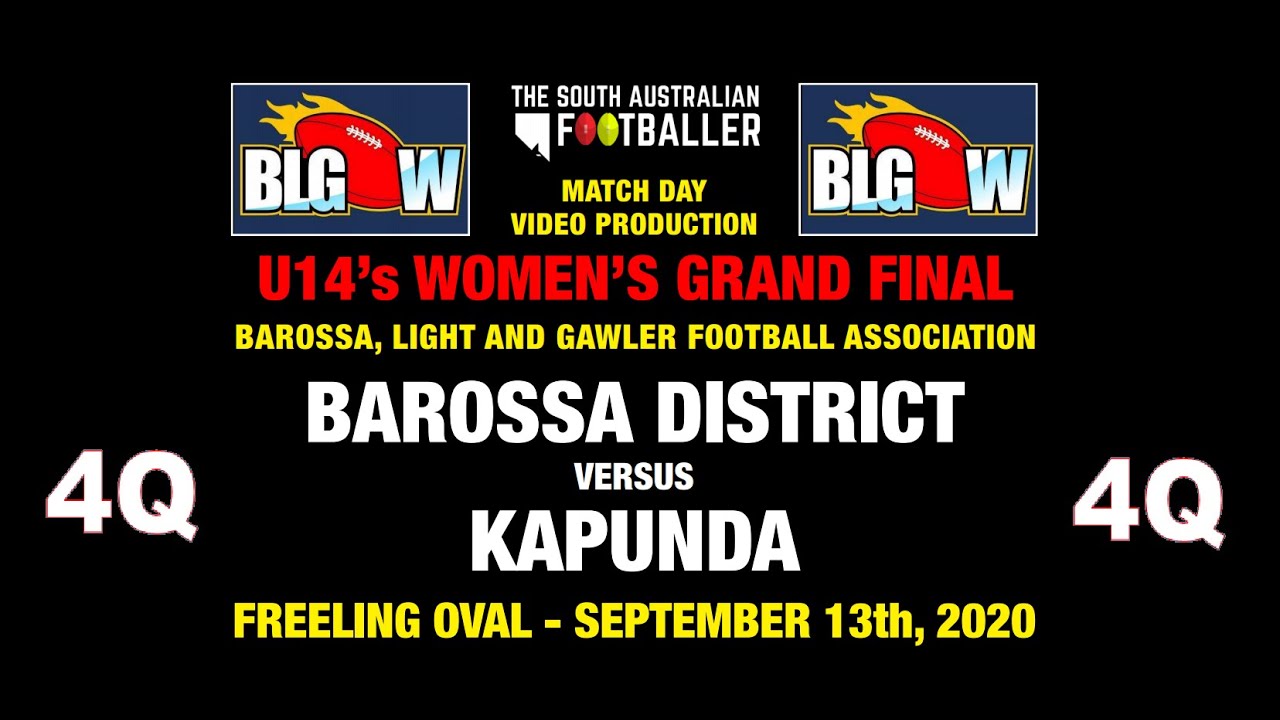 BLGW Barossa Dist FC v Kapunda FC 4Q - YouTube