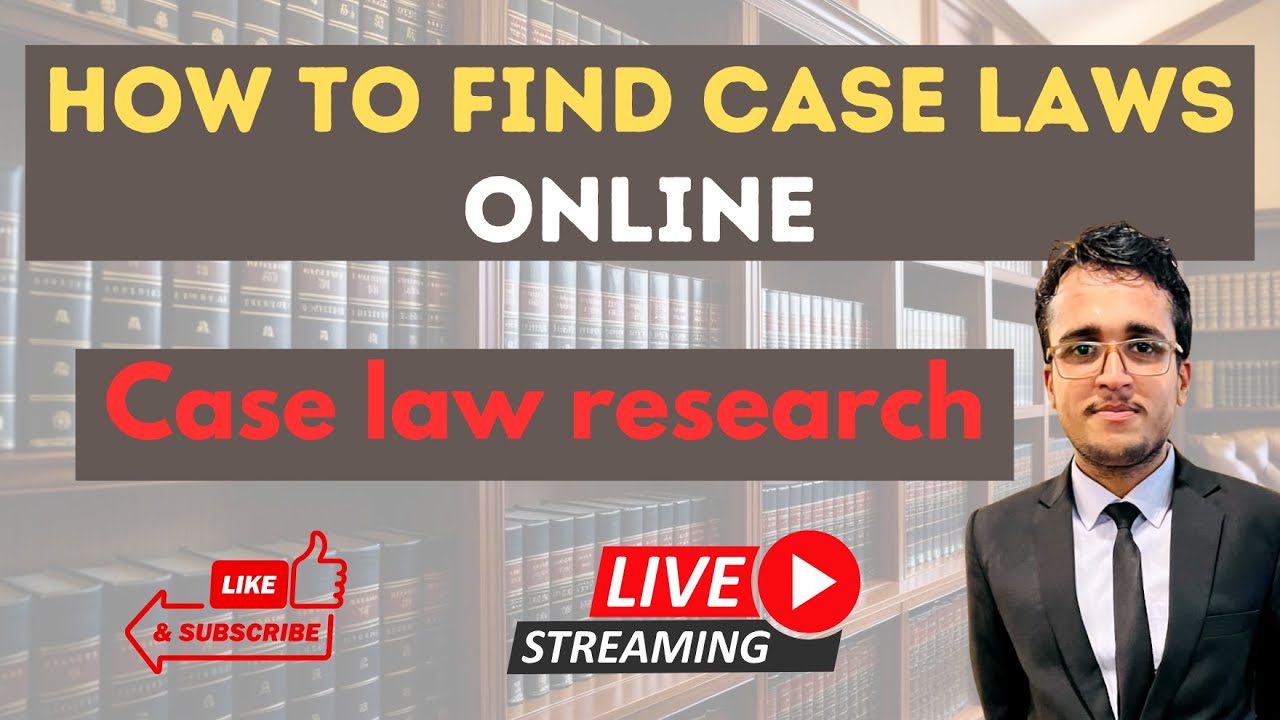 How to find case laws | Case Law Research | Online - YouTube