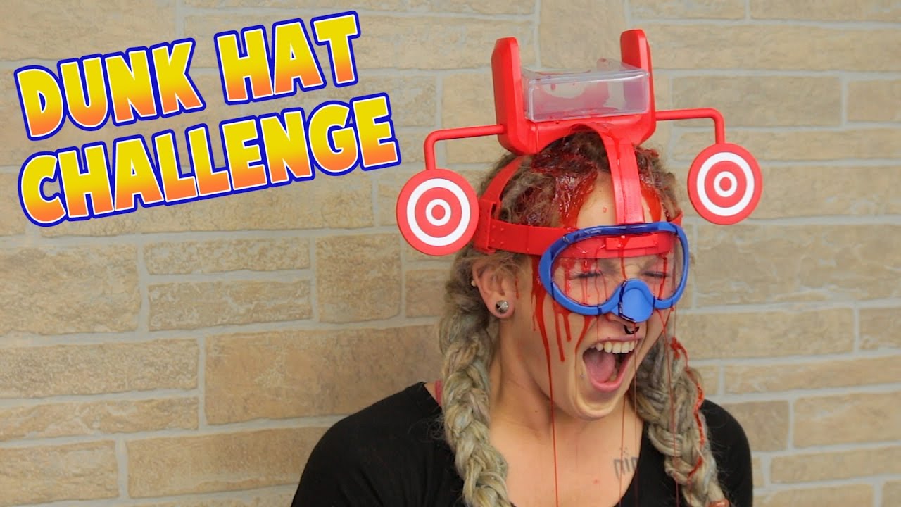 Dunk Hat Challenge | What!? What!? - YouTube