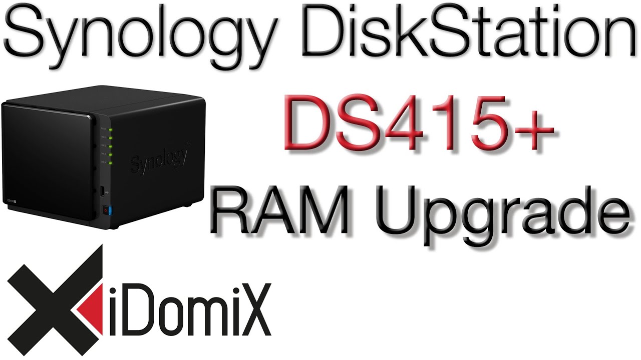 Synology DiskStation DS415+ RAM Upgrade - YouTube