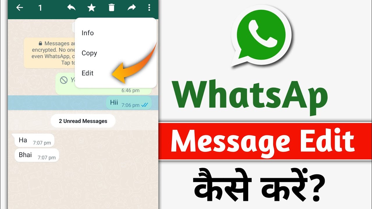 whatsapp edit message feature not showing | how to use whatsapp edit ...