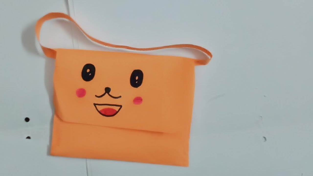 Diy paper bag making idea / paper purse craft /paper craft - YouTube