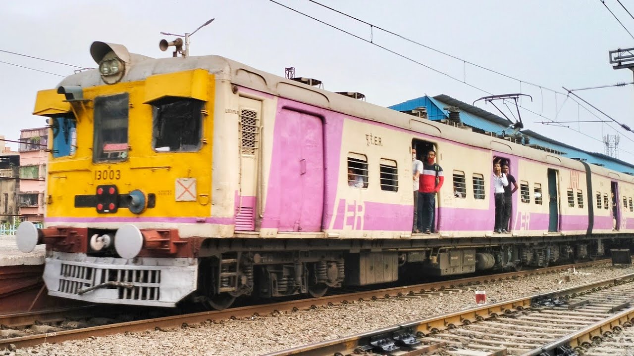 Suburban railway local trains at Konnagar station - Howrah Bardhaman ...
