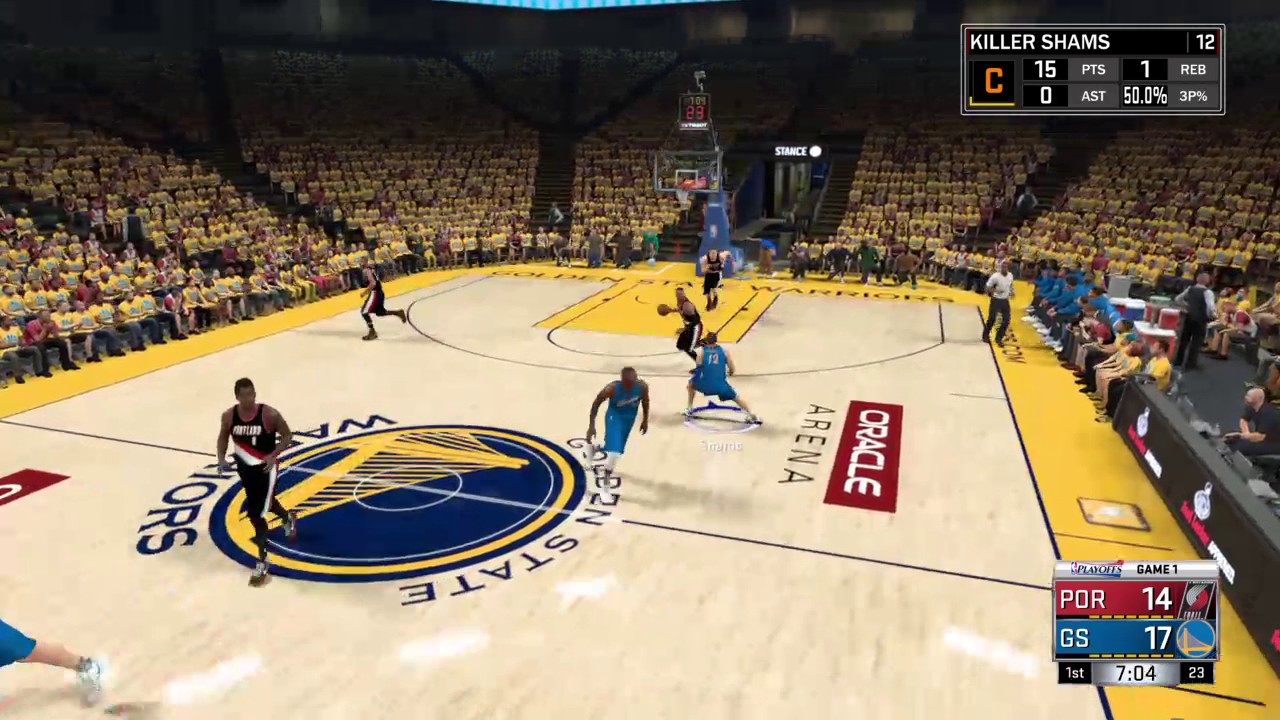 Nba 2k17 mycareer mode WRG1 v Portland - YouTube