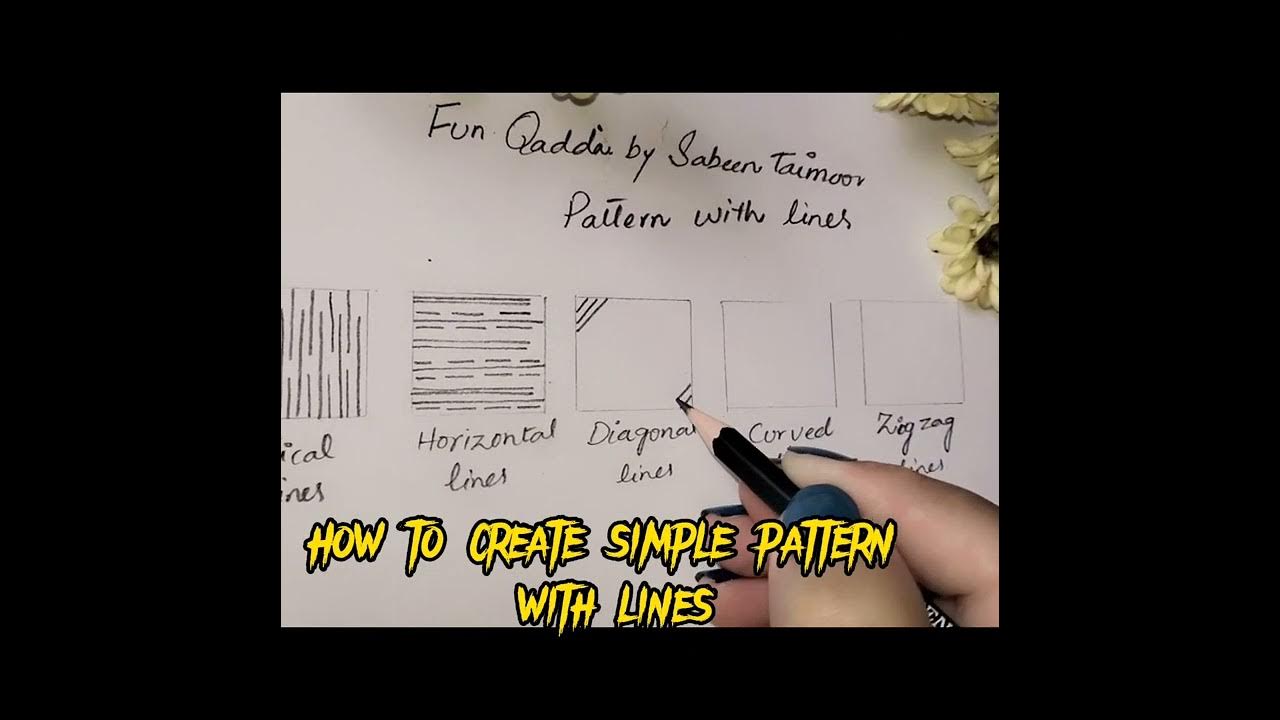 How to create patterns with lines - YouTube