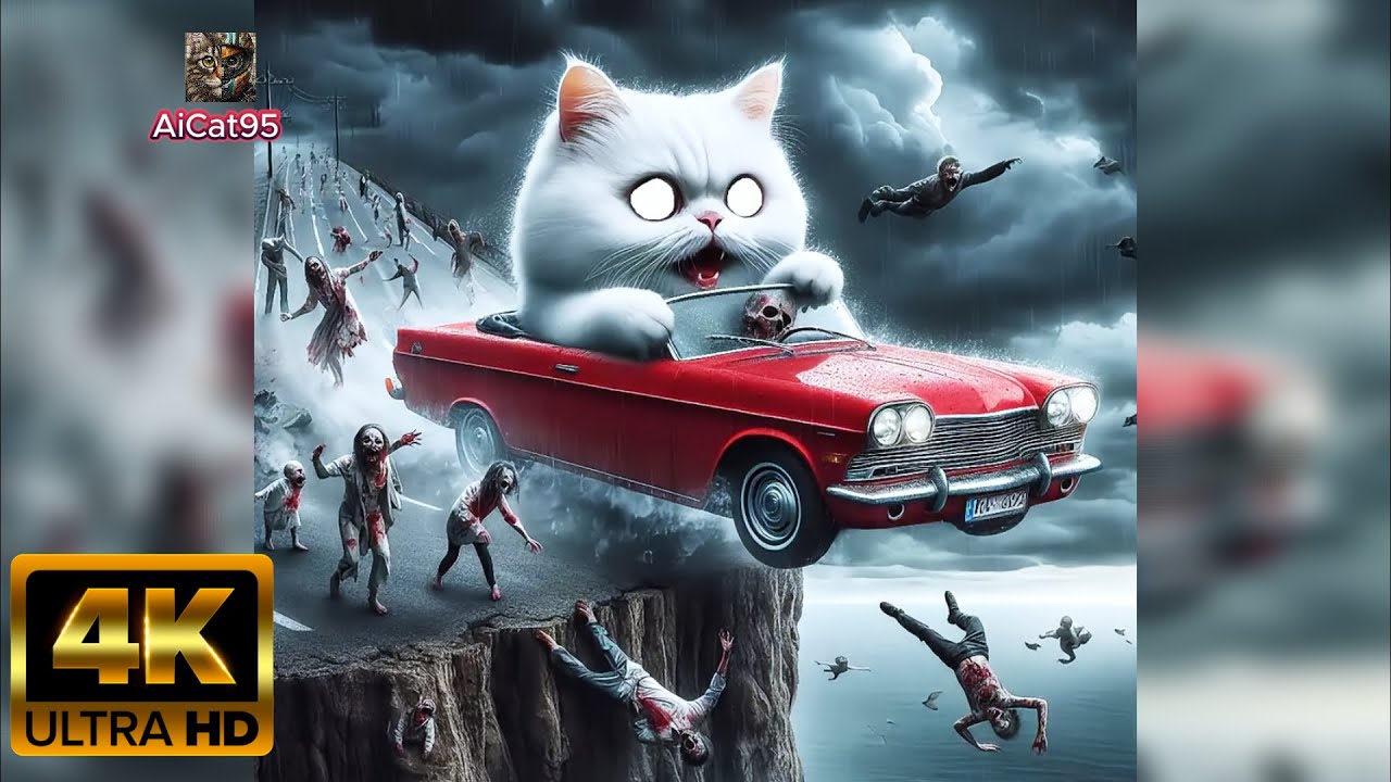 Zombie Father Cat save Kitten!!! - YouTube