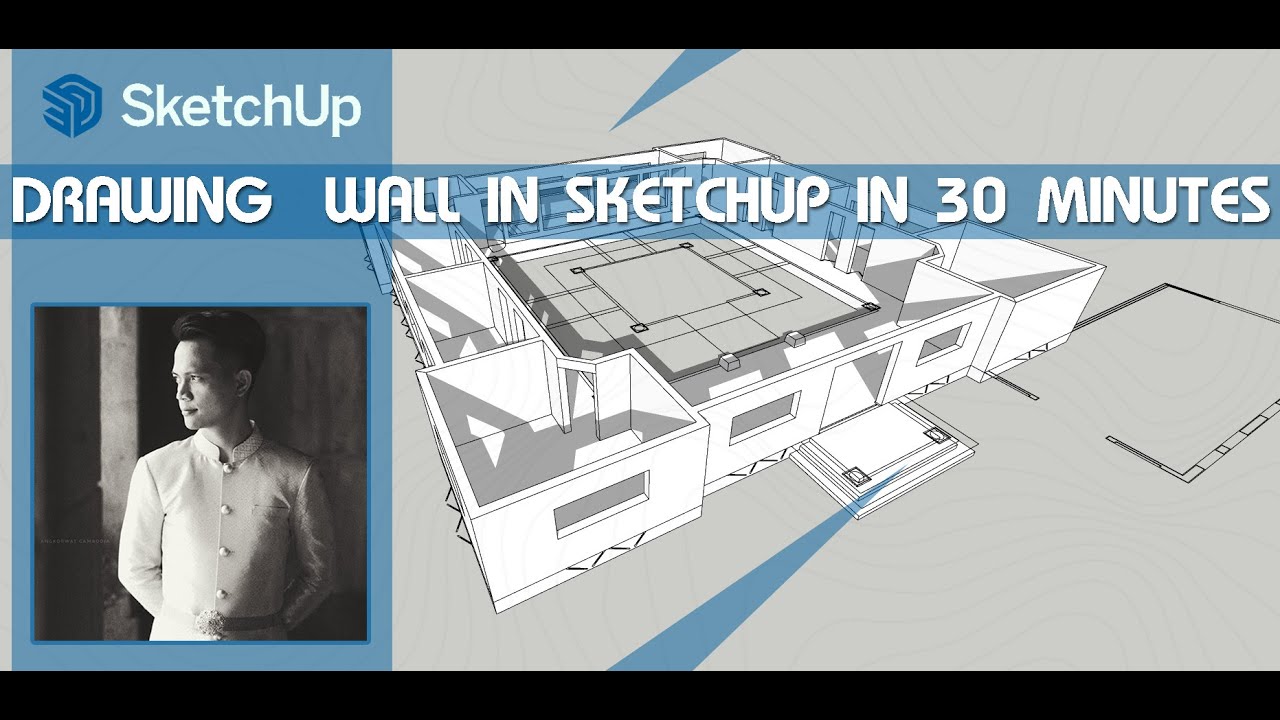 SPEED-UP DRAWING WALL IN SKETCHUP AND EASY TO CONROL YOUR MODEL - YouTube