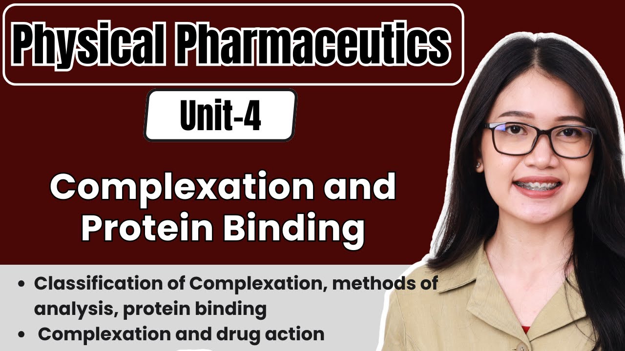 Complexation and Protein Binding | Unit-4 | Physical Pharmaceutics | B ...