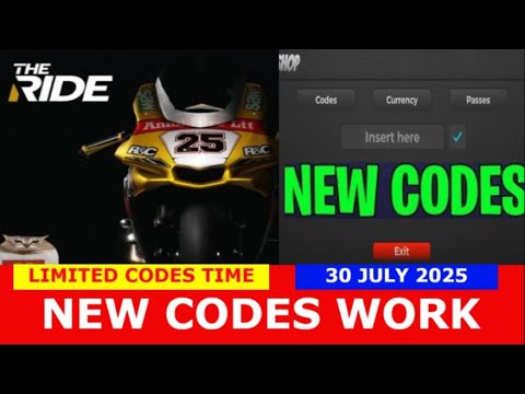 *NEW CODES* [UPDATE] The Ride ROBLOX | LIMITED CODES TIME | JULY 30 ...