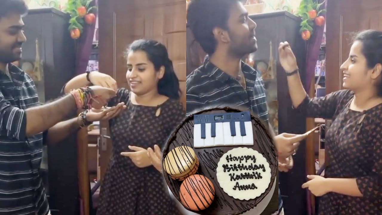 Sivaangi Celebrating 🎂 Karthick Devaraj Birthday 😍 | Nakkaltubes - YouTube