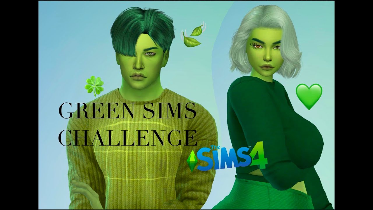 Green SIMS CHALLENGE!! Sims 4 - YouTube