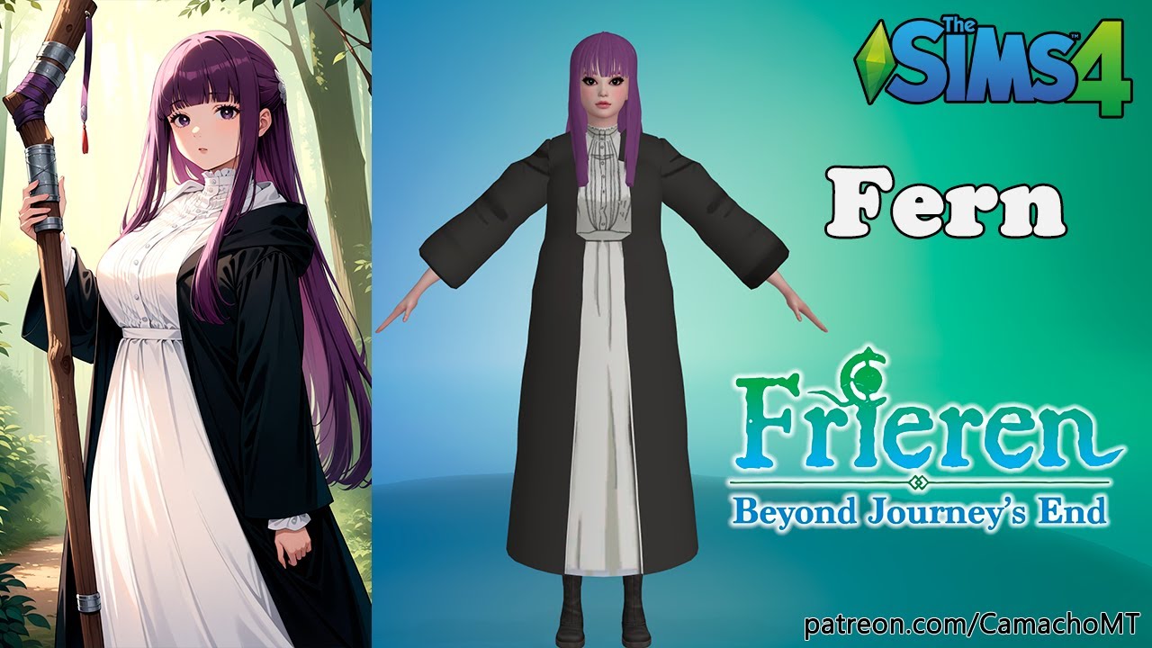 Fern | Frieren: Beyond Journey's End | Sims 4 | - YouTube
