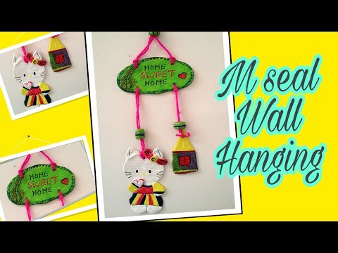 M seal Clay wall Hanging/ M seal art/ Shilpkar art - YouTube
