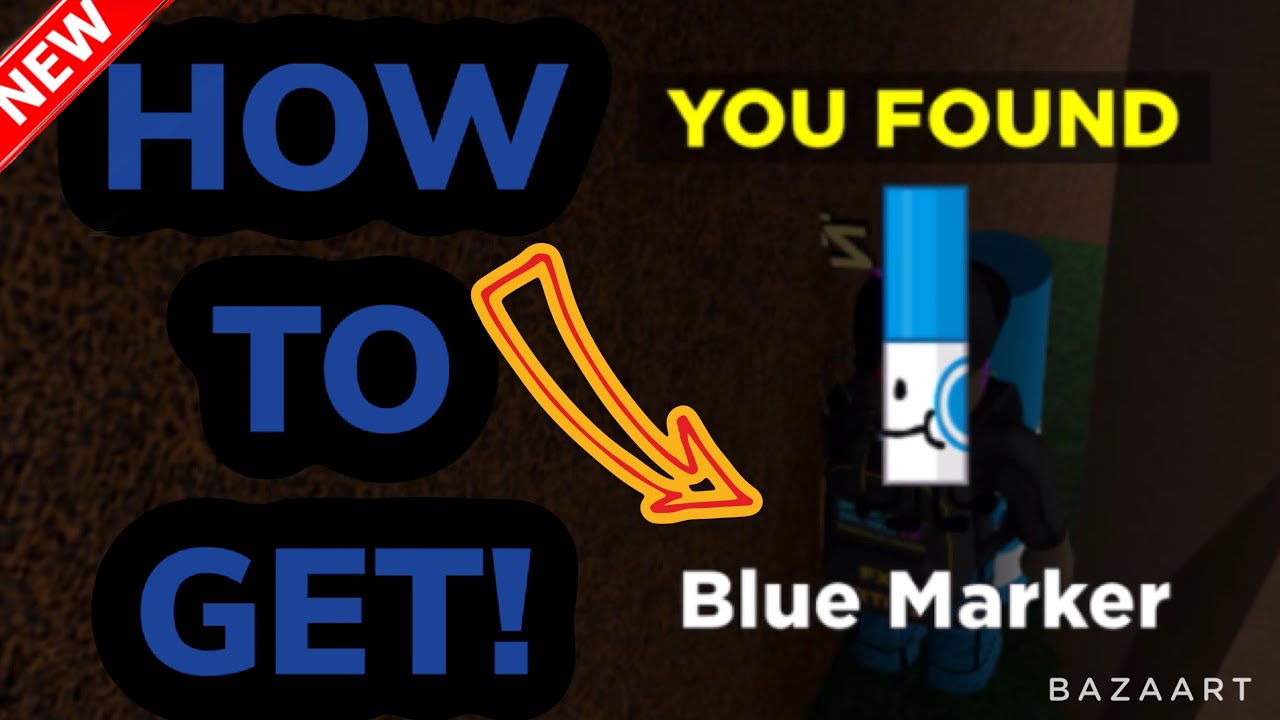 How to get the BLUE MARKER* In ROBLOX Find The Markers! * BLUE MARKER ...