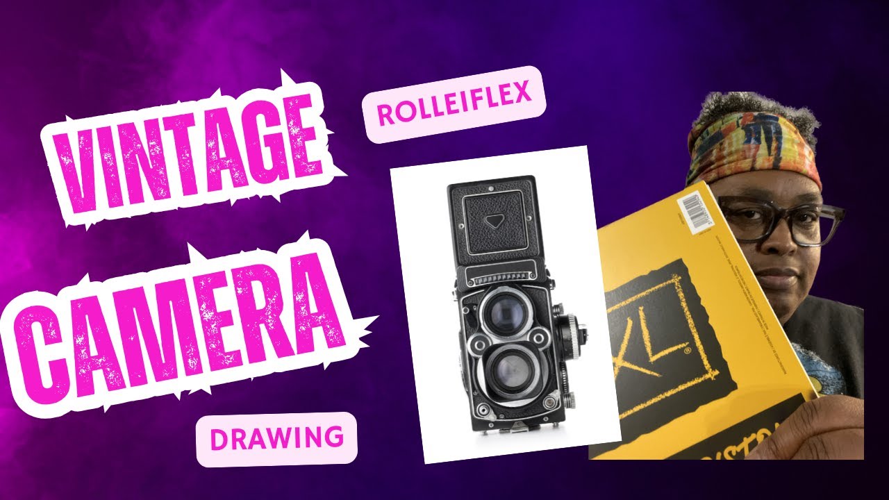 New Vintage Rolleiflex Camera INK DRAWING Part One - YouTube