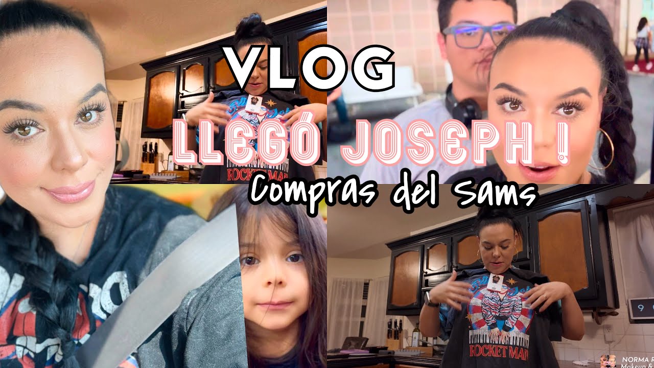 Vlog - Llegó Joseph! + Compras del Sams - YouTube