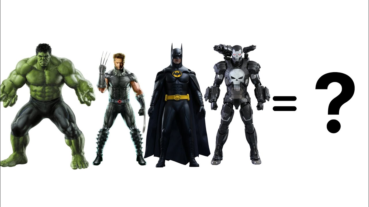 hulk + Wolverine + bat man + war machine || fusion art || #video # ...