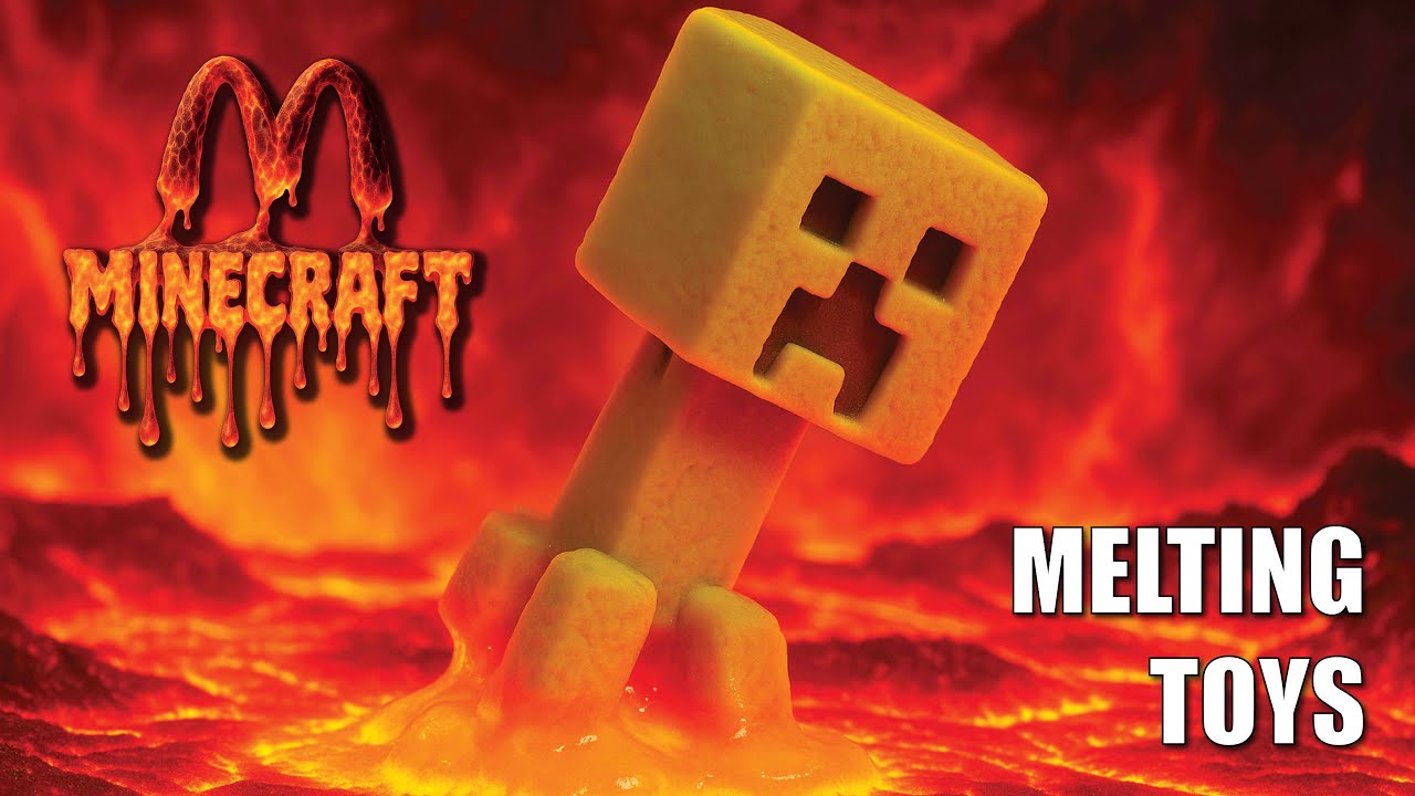 This Minecraft Creeper Toy MELTED Instantly in Lava! 💥🧱 - YouTube