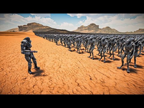 T-831 TERMINATOR VS 1,000,000 ALIENS - Ultimate Epic Battle