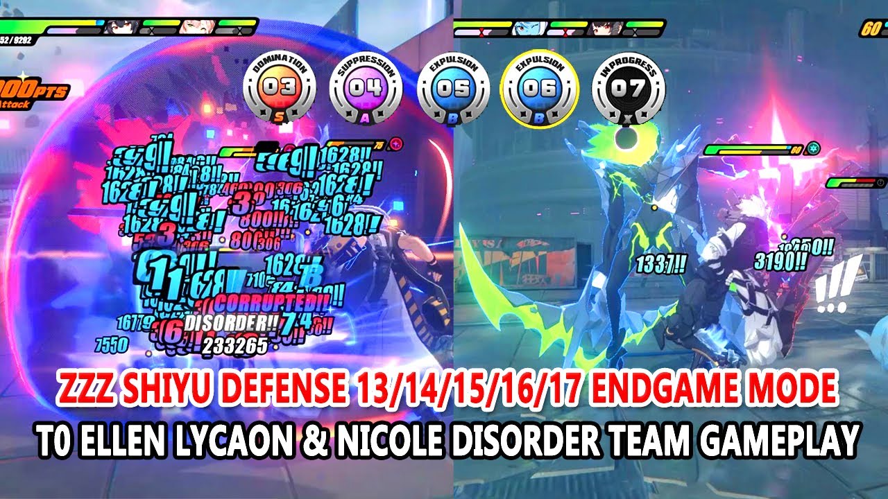 ZZZ Shiyu Defense 13/14/15/16/17 Endgame Mode | T0 Ellen Lycaon ...
