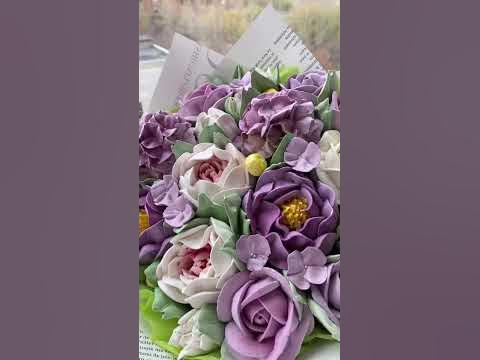 💐 Сборка ЗЕФИРНОГО БУКЕТА 💐 - YouTube
