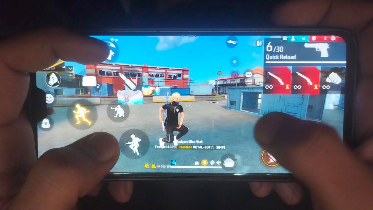 handcam free fire pro player / DPI / HUD - YouTube