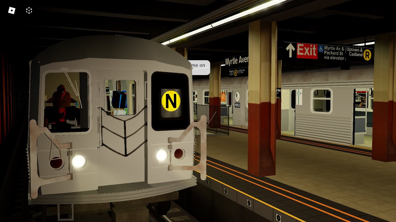 PTA Subway, 53rd Street bound R42 & PLT-1 GOH N & Q trains at Myrtle ...