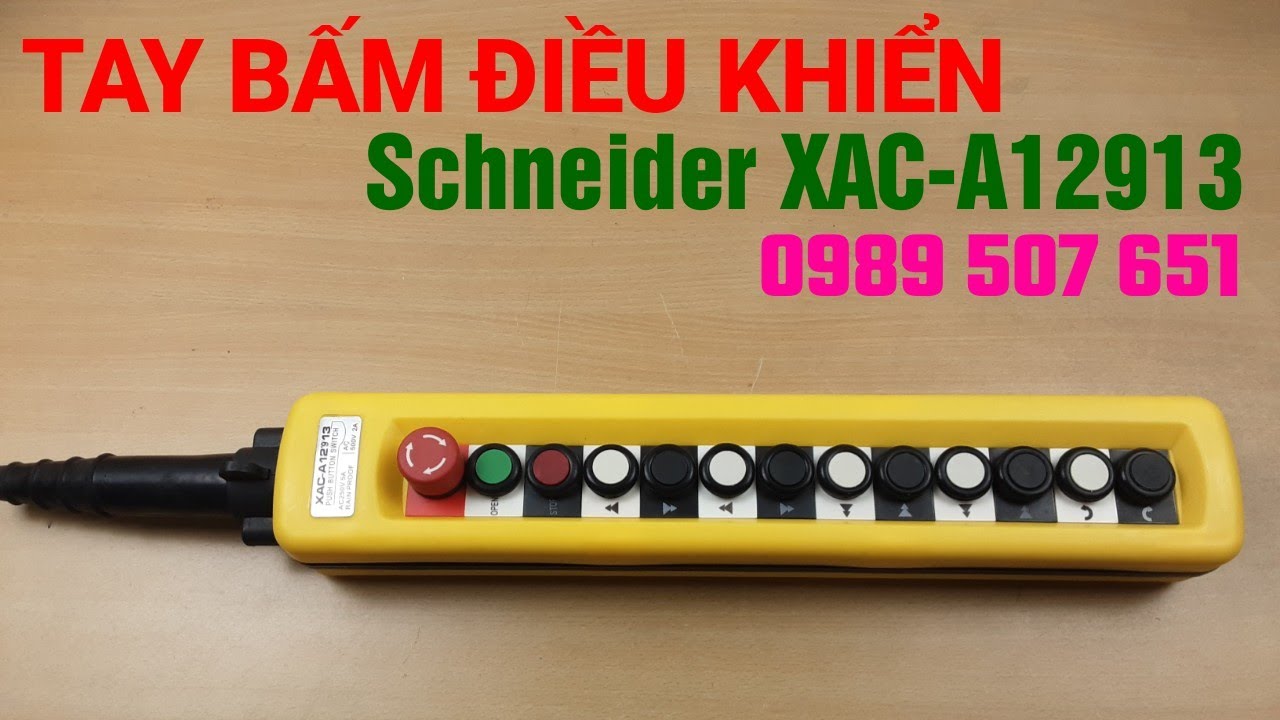 tay bam dieu khien 12 nut xac a12913, nut bam dieu khien schneider xac ...