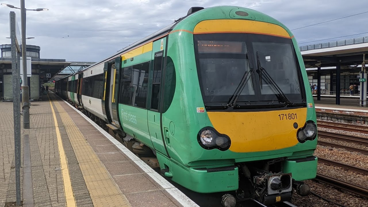 Class 171 Departs Ashford International - YouTube