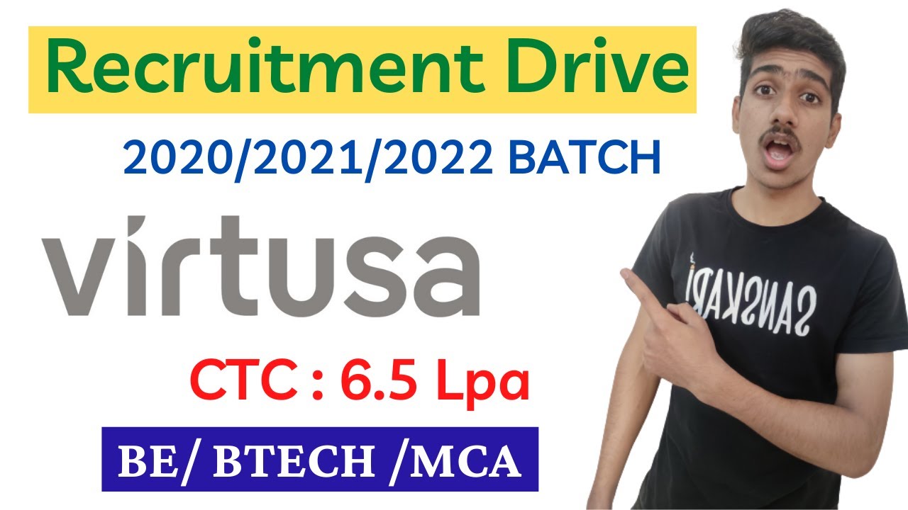 Virtusa Recruitment 2021| Virtusa Off Campus Drive | MCA/BE/BTECH ...