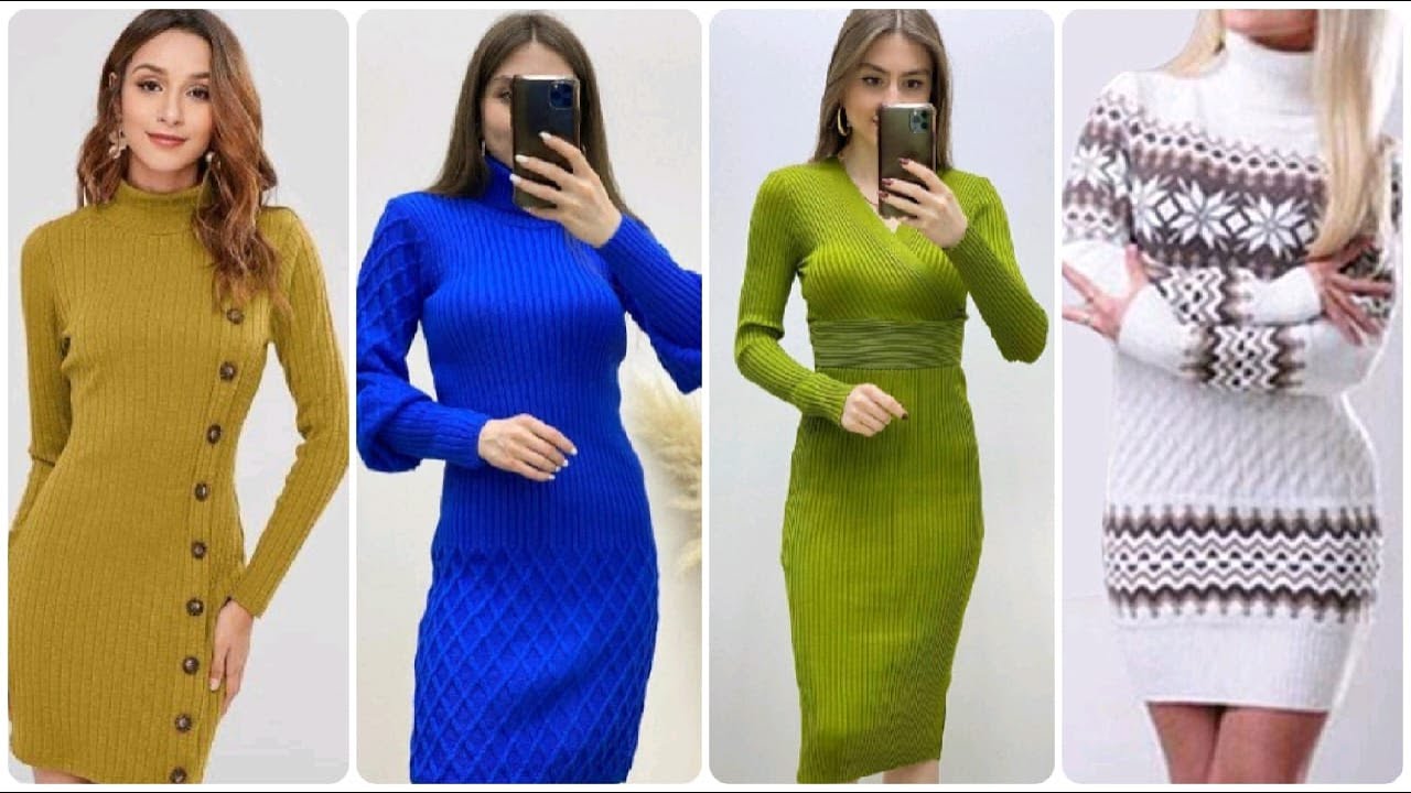 Fabulous and Gorgeous crochet body con sweater designs for girls ...