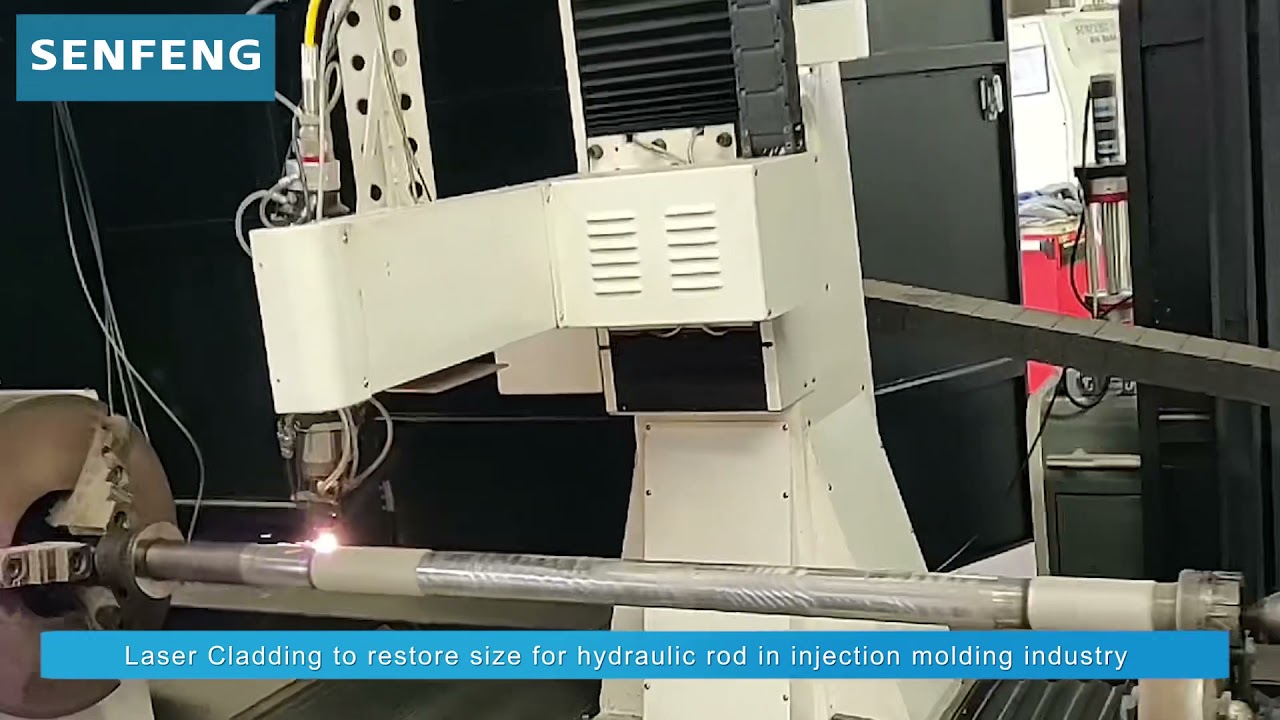 High speed laser cladding machine SENFENG - YouTube