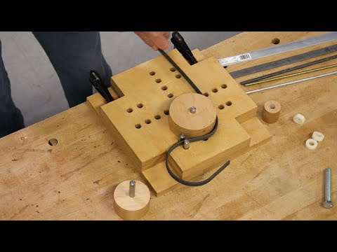 Shop-Made Scroll-Bending Jig - YouTube