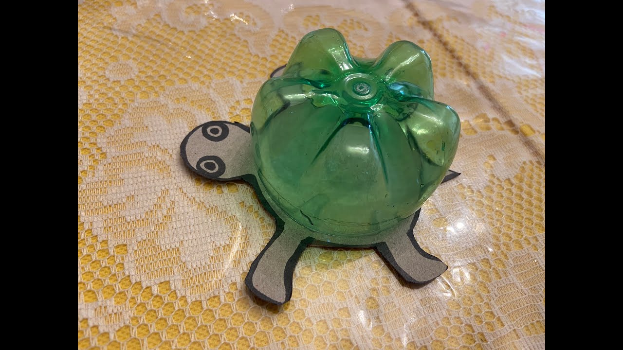 How to Make a Turtle Out of Recycled Items - YouTube