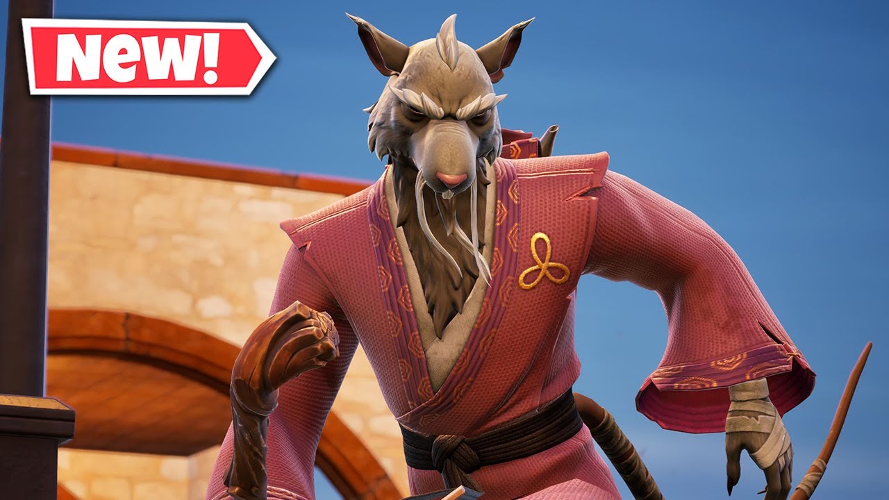 NEW SPLINTER Skin Gameplay in Fortnite! (TMNT) - YouTube