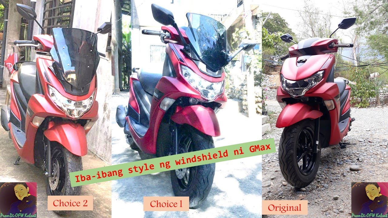 Iba-ibang style ng windshield ng Yamaha Mio Gravis - YouTube