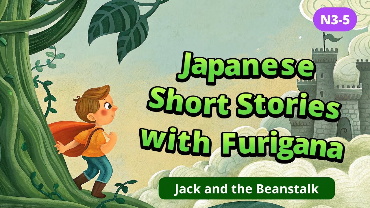 World Short Stories with Furigana ｜Jack and the Beanstalk | [ENG sub ...
