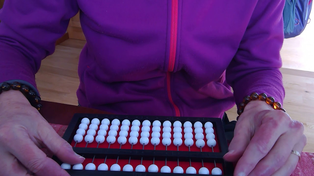 Cranmer Abacus-Subtraction using the rules of 1-5 - YouTube