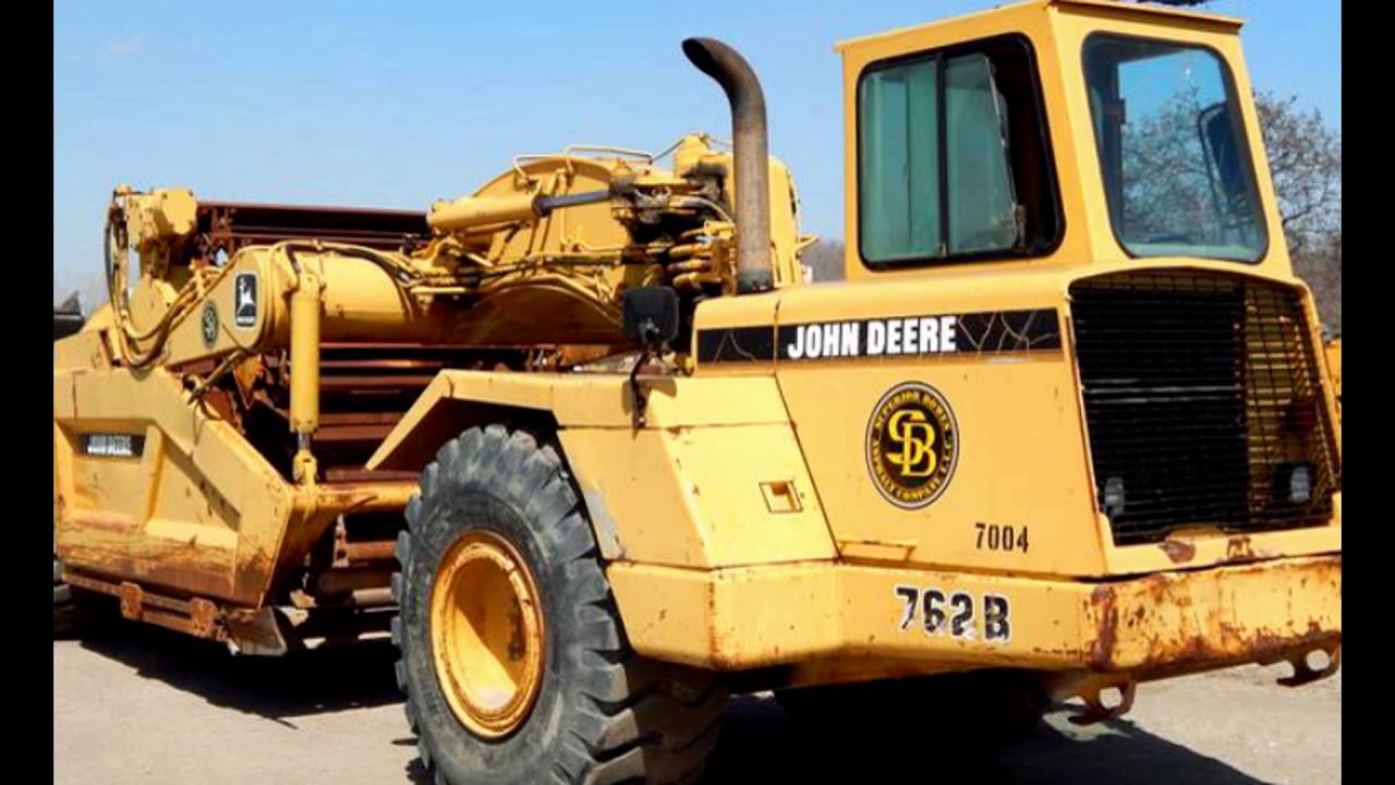 Classic Machines: The John Deere 762 scraper - YouTube