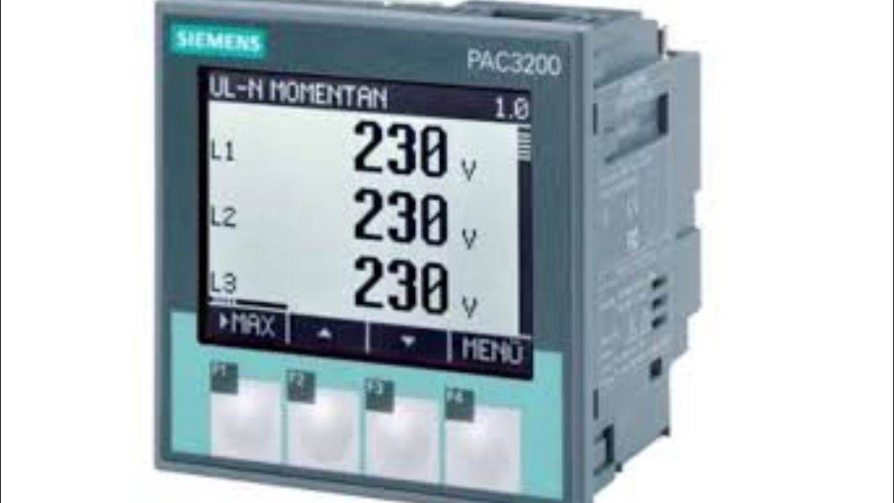 Siemens_sentron_PAC_3200_Function& operation - YouTube