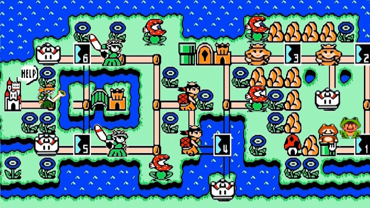 Super Mario Bros 3 HD: Bowsette's Kingdom: World 4: Giant Land - YouTube