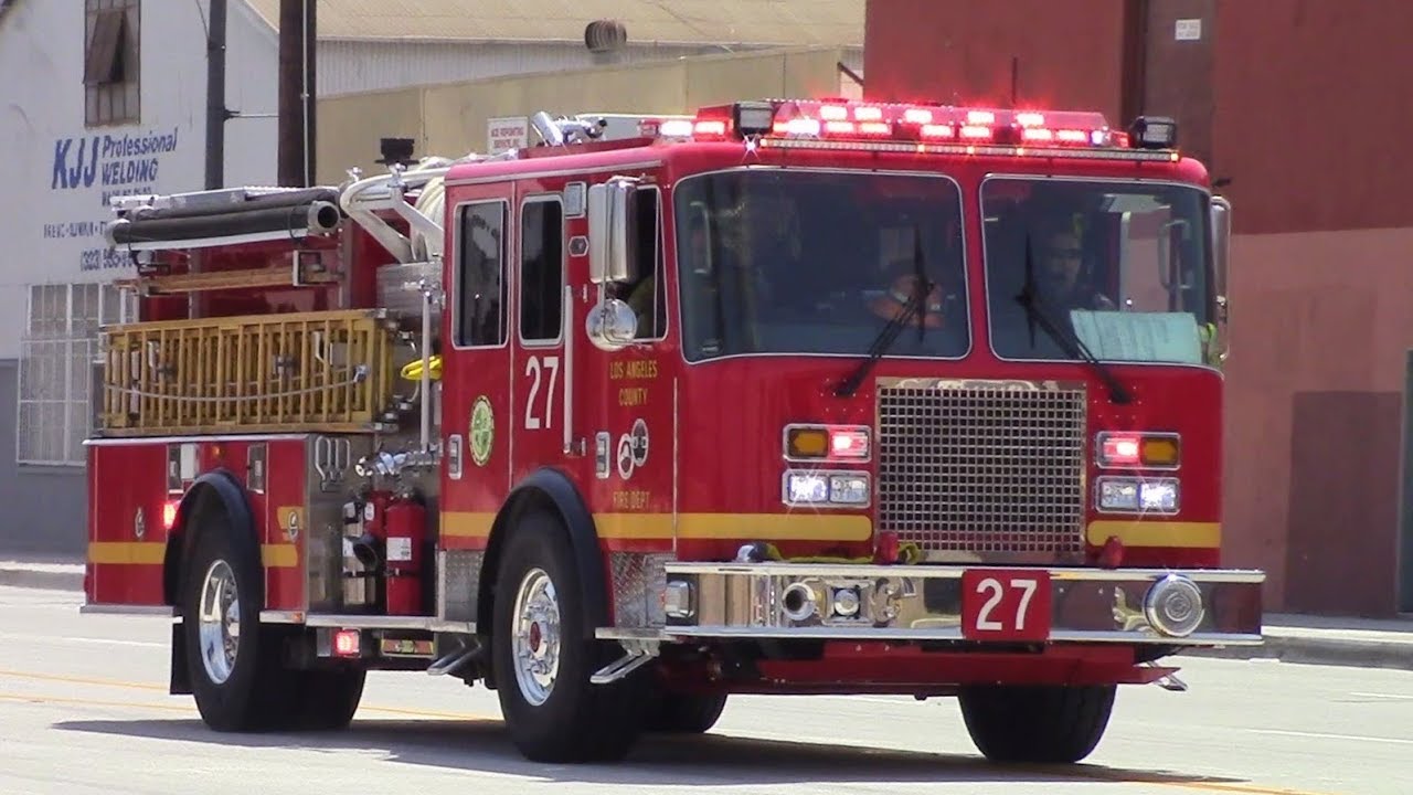 LACoFD NEW Engine 27 Responding - YouTube
