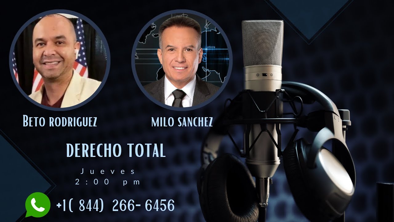 El periodista Beto Rodriguez y Milo Sanchez en Derecho Total el poder ...