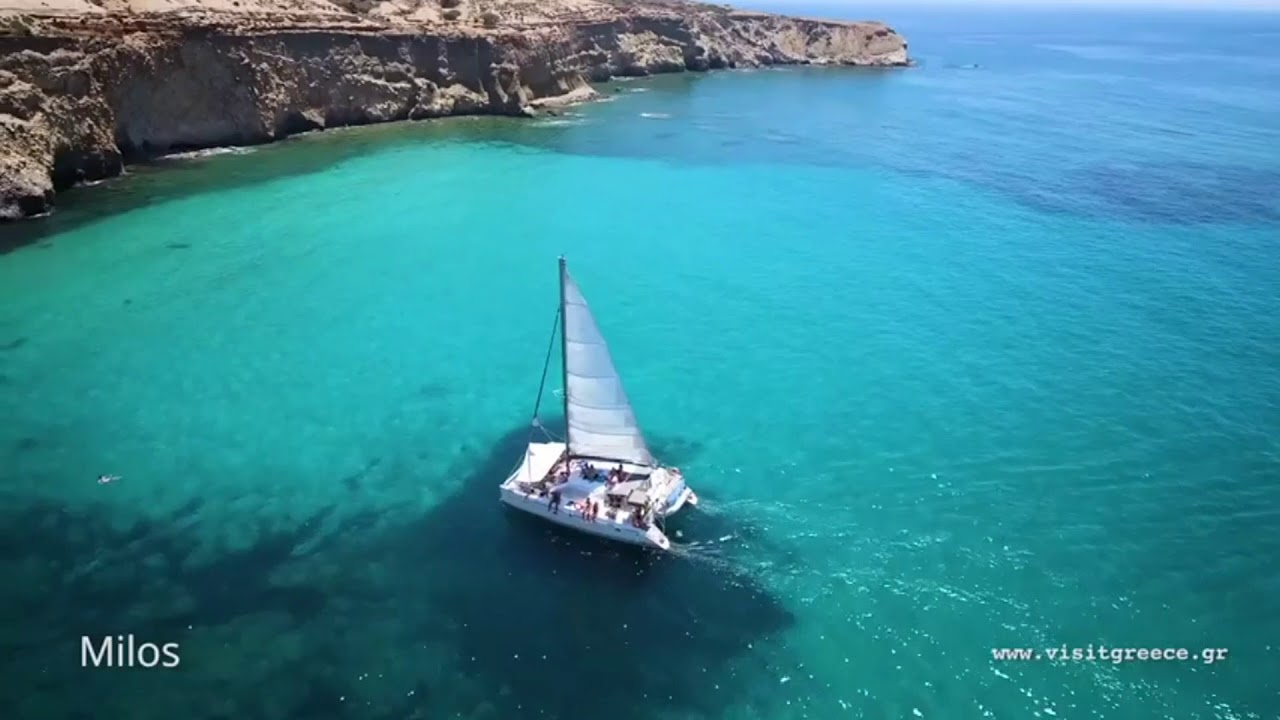 The volcano-sculpted shores and beaches of Milos, Greece - YouTube