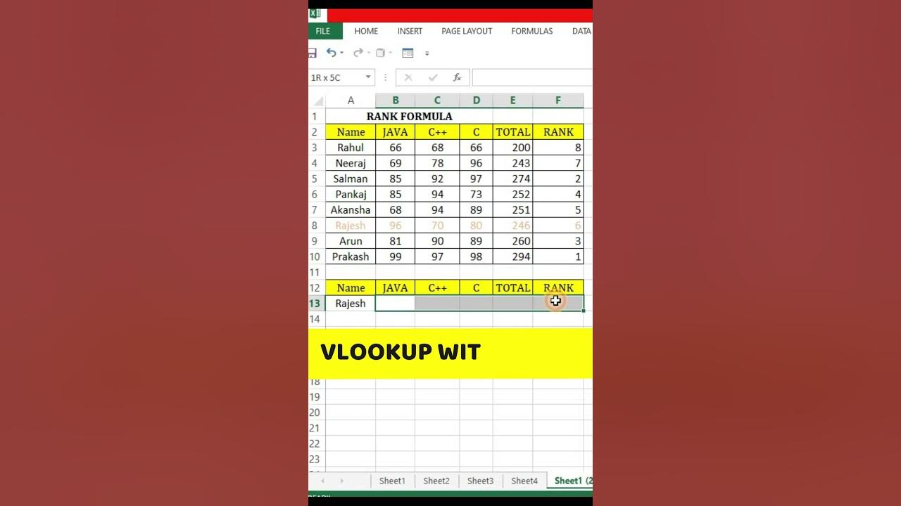 #shorts | VLOOKUP WITH ARRAY| VLOOKUP IN EXCEL| #youtubeshorts #excel #viral #ytshorts # ...