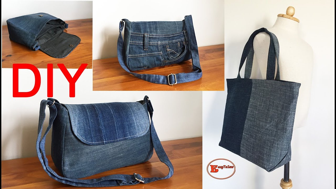 DIVIDED ZIPPER POCKET CROSSBODY BAG AND TRIANGLE CORNER TOTE BAG | BAG ...