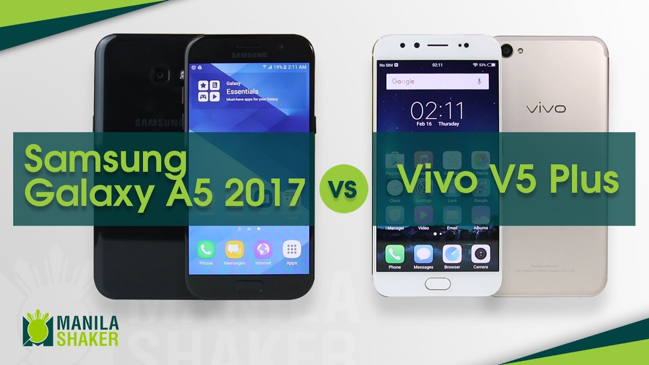 Samsung Galaxy A5 2017 vs Vivo V5 Plus + Camera Comparison - YouTube